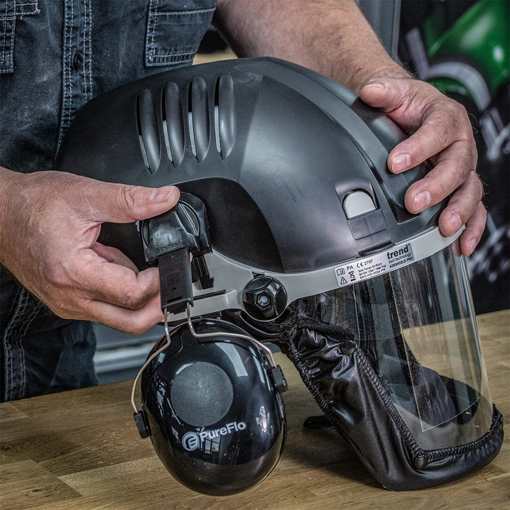 Trend AIR/PRO/D6 Airshield Pro Kit with Filters & Ear Defenders | Trend ...