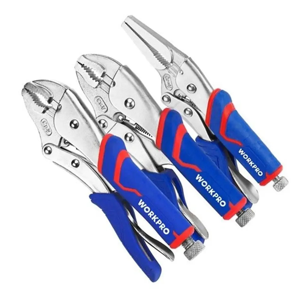 WORKPRO WP201003 3 Piece CR-V Locking Pliers Set - ITS