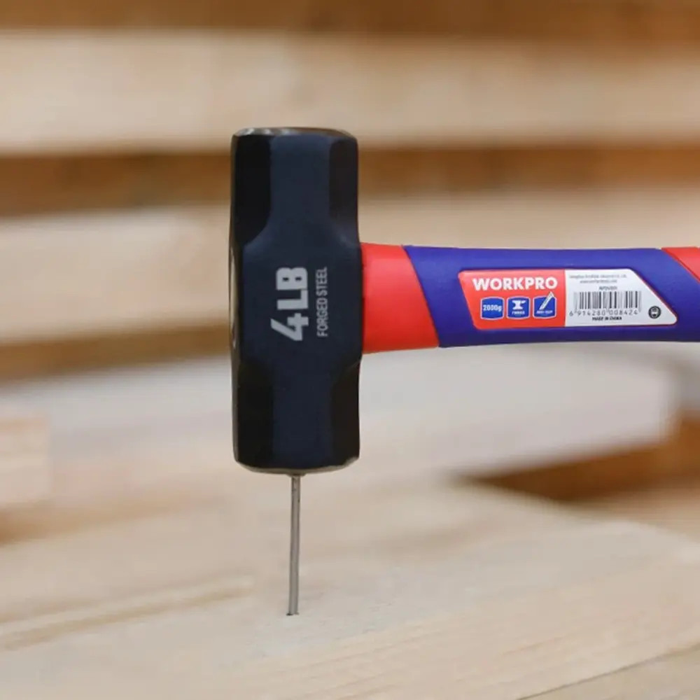 WORKPRO WP241033 64oz (1.81kg) Fibreglass Handle Stone Hammer - ITS