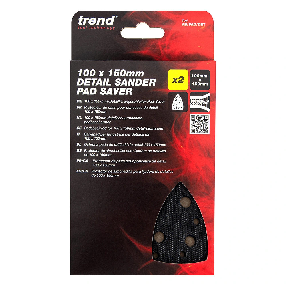 Trend 100 x 150mm Detail Sander Pad Savers - Pack of 2 - ITS