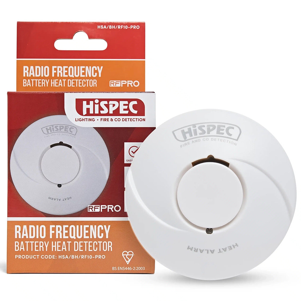 Hispec HSA/BH/RF10-PRO Radio Frequency Lithium Battery Heat Detector - ITS
