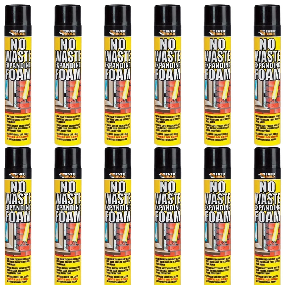 Everbuild No Waste Expanding Foam (750ml) - Box of 12 - ITS