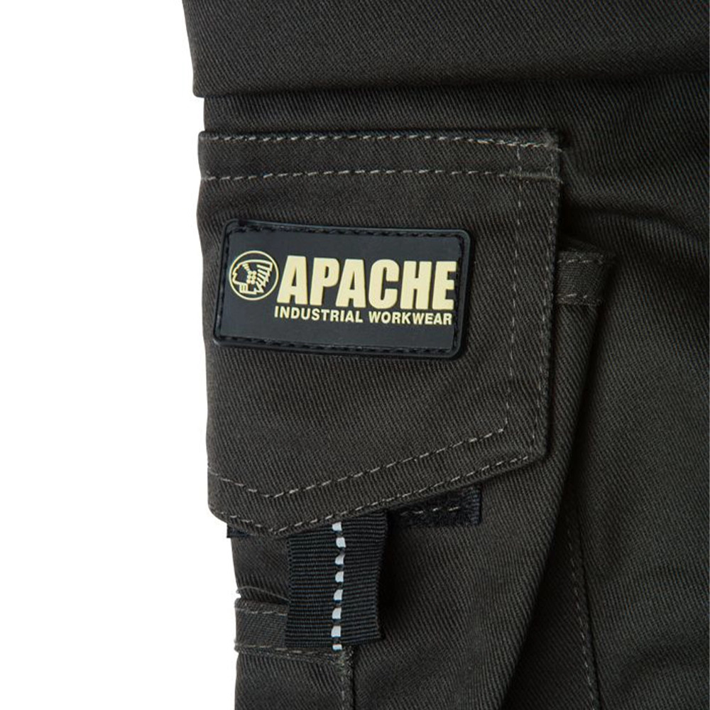 Apache Work Trousers with Holster Pockets - Black/Grey | Apache ...