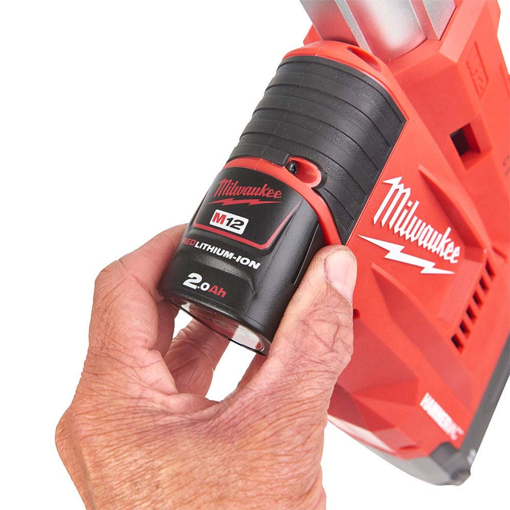 Milwaukee M12 UDE201X M12 GEN 2 Dust Extractor with 1 x 2.0ah Battery