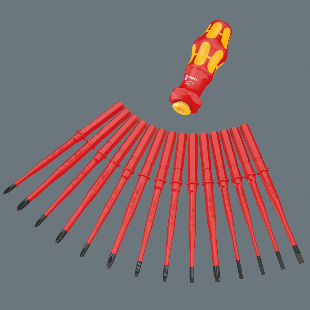 Wera 16 Piece Kraftform Kompakt 'Turbo i 1' Interchangeable Head ...