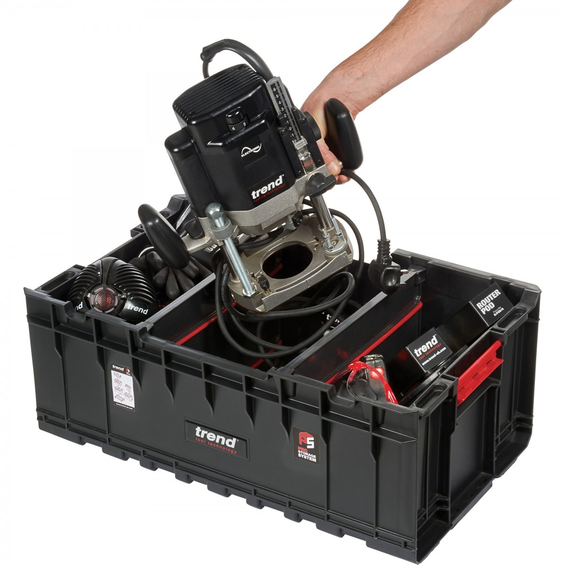 Trend MS/P/200TD Pro Modular Storage Tote 200 with Divider | Next Day ...