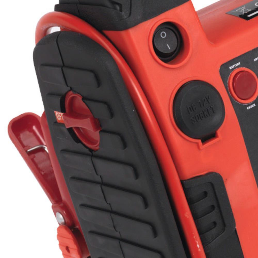 Sealey RoadStart Emergency Power Pack with Air Compressor 12V 900 Peak ...