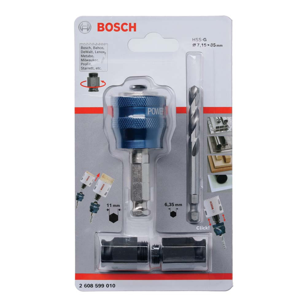 Bosch Power Change Plus Holesaw Arbor with Adapter Nuts | Bosch ...