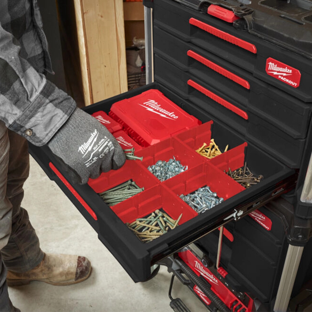 Milwaukee PACKOUT 4 Drawer Tool Box - 4932493189 | Milwaukee Toolboxes ...