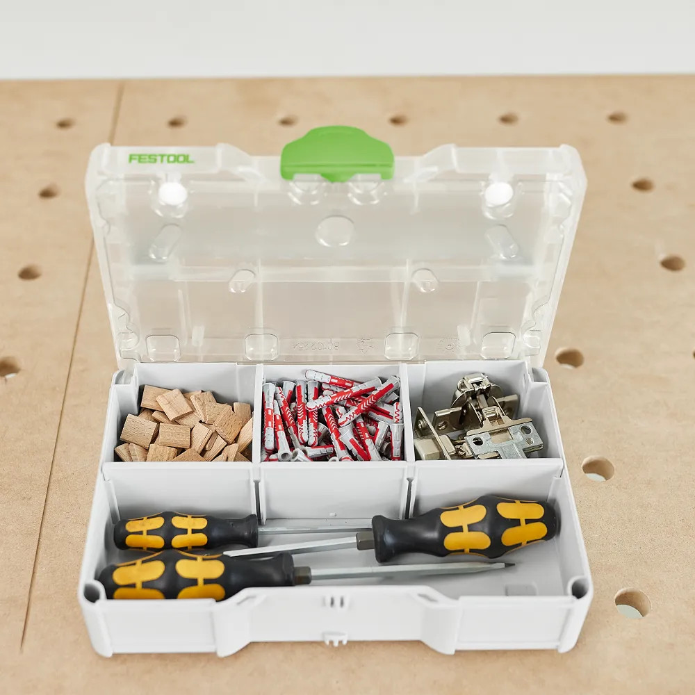 Festool Systainer³ SYS3 S 76 TRA UNI with Clear Lid & Multi-Purpose ...