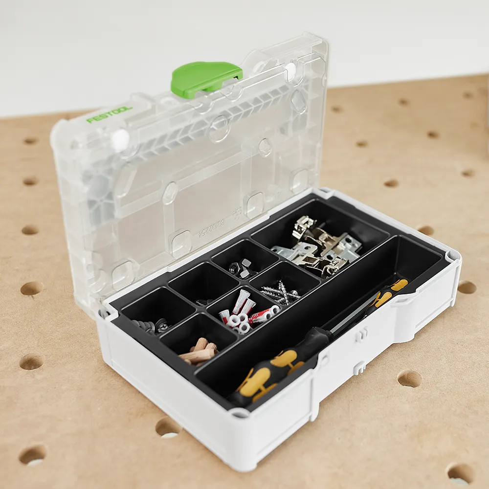 Festool Systainer³ SYS3 S 76 TRA UNI with Clear Lid & Multi-Purpose ...