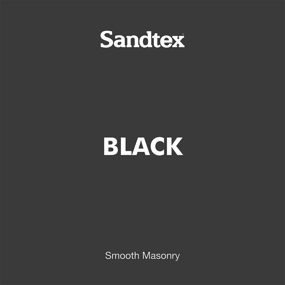 Sandtex Microseal Smooth Masonry Paint Black 5L | ITS.co.uk|