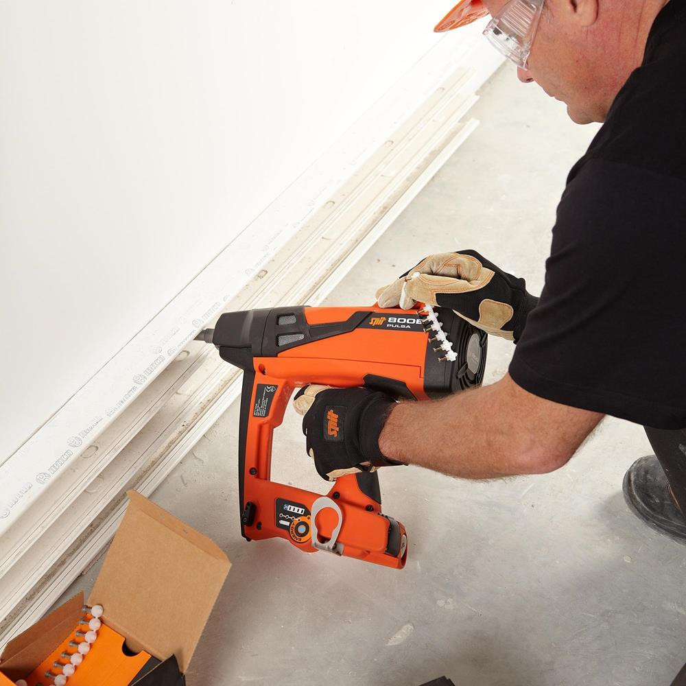 Spit 800E Pulsa Gas Steel Nail Gun with 1 x 2.2Ah Battery, Charger and ...