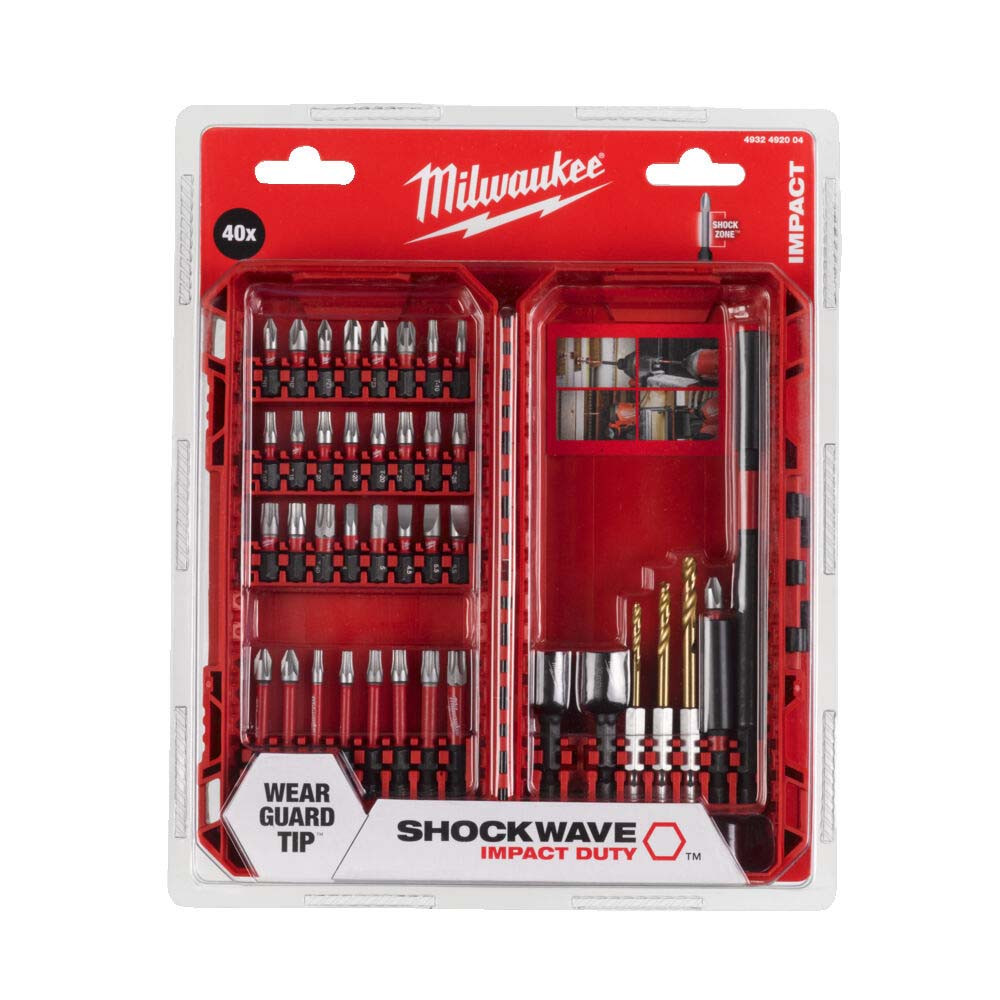 Milwaukee 40 Piece SHOCKWAVE Impact Duty Bit Set | Milwaukee ...