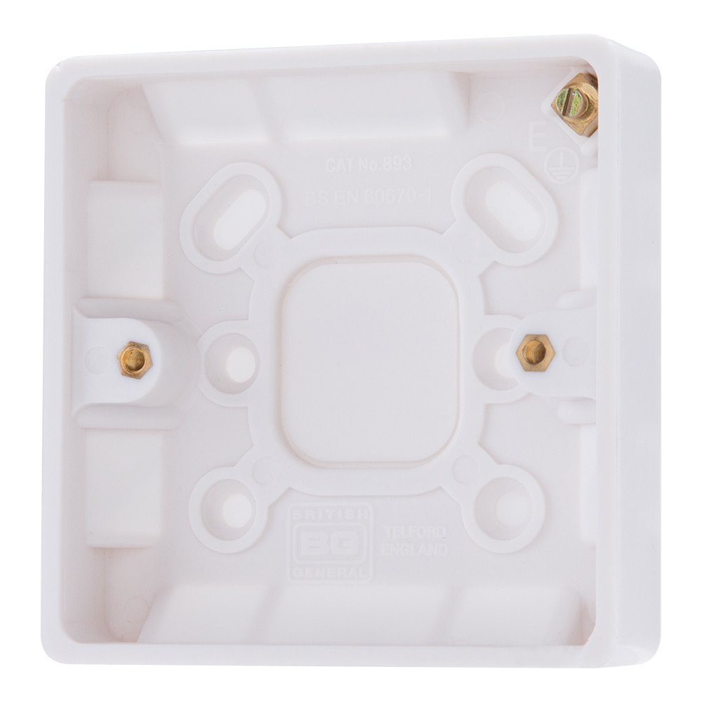 BG Electrical 800 Series 1-Gang Surface Pattress Surface Box - 16mm ...