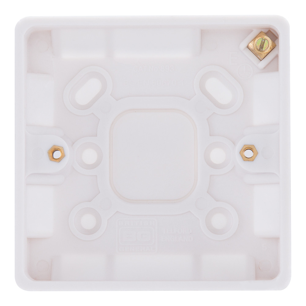 BG Electrical 800 Series 1-Gang Surface Pattress Surface Box - 16mm ...