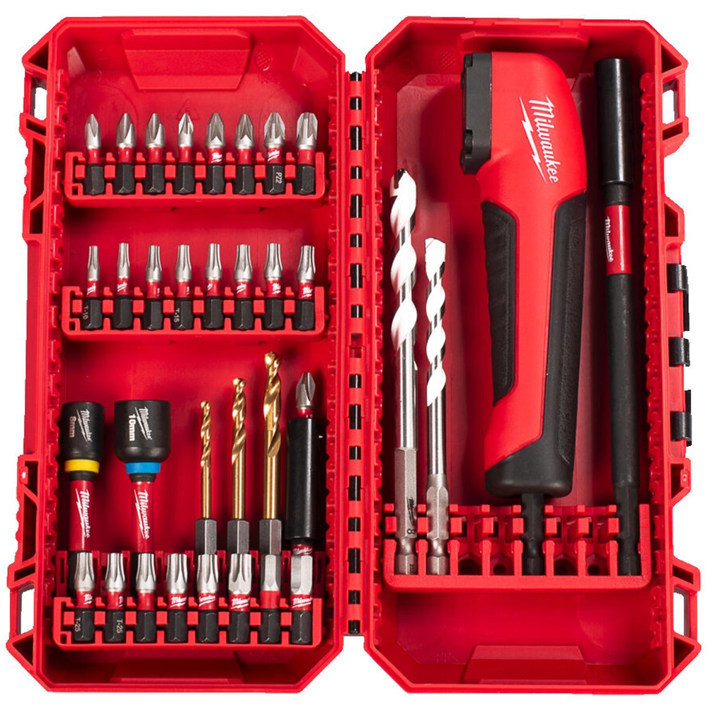 Milwaukee 35 Piece SHOCKWAVE Impact Duty Angled Bit Set | Milwaukee ...