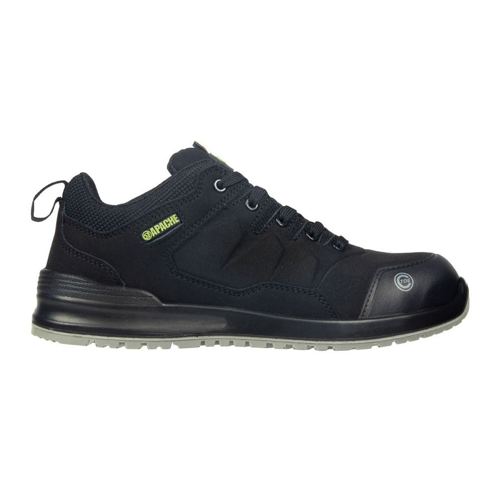 Apache Brampton Suede Safety Trainers (Black) | Apache Safety Trainers ...