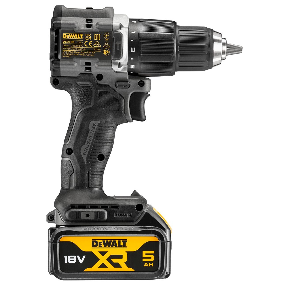 Dewalt DCD100P2T-GB 18V XR Brushless Limited Edition 100 Year Combi ...