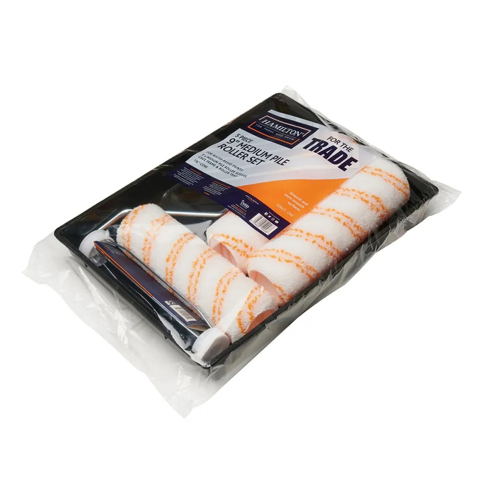 Hamilton 5 Piece For The Trade 9″ Medium Pile Roller Set - ITS