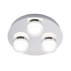 SPA Crux 3 Light Bathroom Ceiling Fitting - Chrome | ITS.co.uk