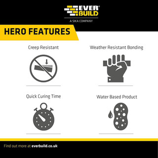 Everbuild 502 All Purpose Weatherproof Wood Adhesive, 1 Litre - Pack of ...