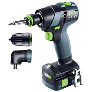 Festool TXS 12 12V Drill, 2x 2.5Ah Batteries, Charger, Accessories ...