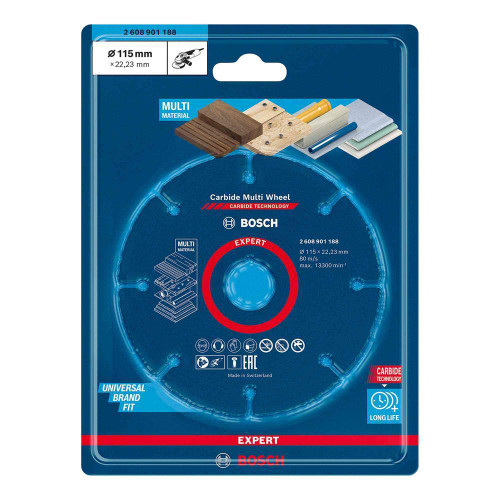 Bosch EXPERT 115 x 22.23mm Carbide Multi Wheel Cutting Disc | Bosch ...
