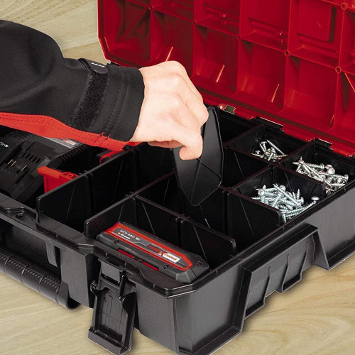 Einhell Stackable E Case S-C With Plastic Compartments | ITS.co.uk|