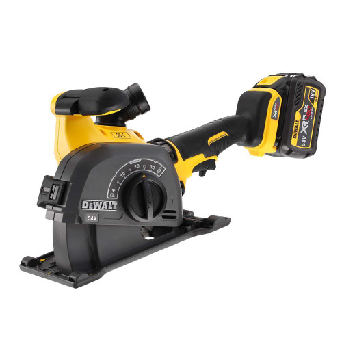 Dewalt DCG200T2 54V FLEXVOLT Wall Chaser. 2x 6.0Ah FLEXVOLT Batteries ...