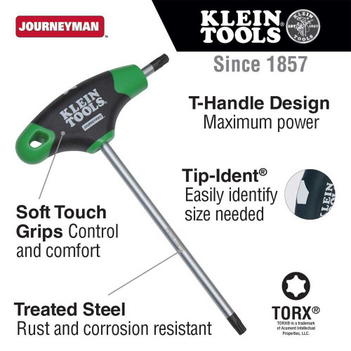 Klein T-handle Ball-end Hex Keys - Torx | Klein Tools Individual Hex ...