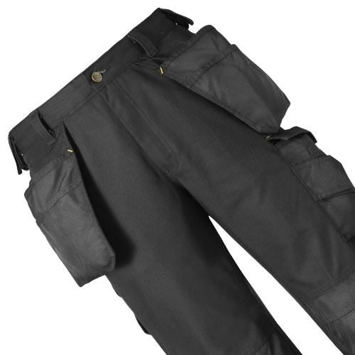 Snickers Canvas Trousers With Holster Pockets (Black) - ITS