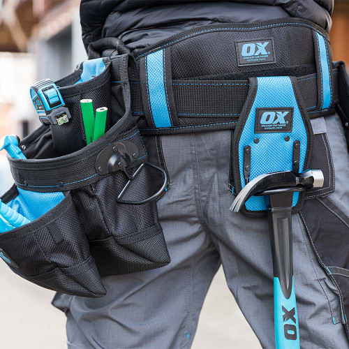 OX Pro P267401 Dynamic Nylon Tool Belt with Attachments | OX Tools Tool ...