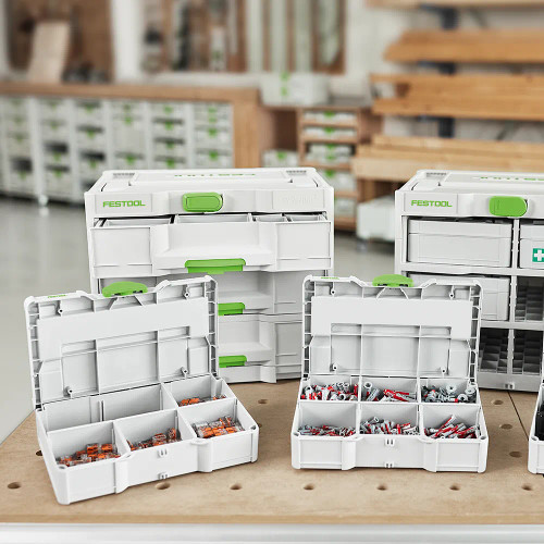 Festool Systainer³ SYS3 S 76 TRA UNI with Clear Lid & Multi-Purpose ...