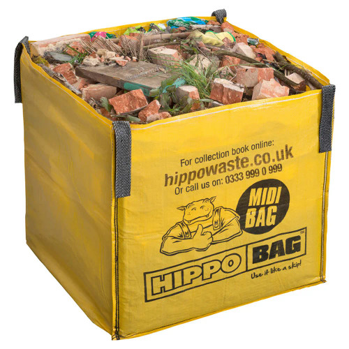 Hippobag MIDIBAG - 90cm x 90cm x 90cm - 1000kg Capacity | HIPPO Rubble ...
