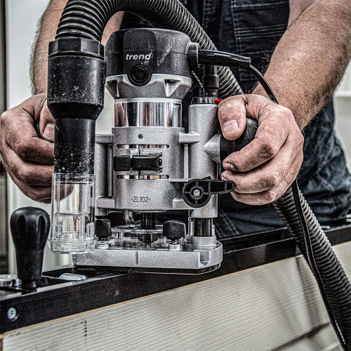Trend T1EPS 1/4" Electric Dual-Base Trim & Plunge Router - 240V | Trend ...