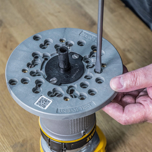 Trend UNIBASE/TRIM 150mm Universal Trim Router Sub-Base for 1/4" Trim ...