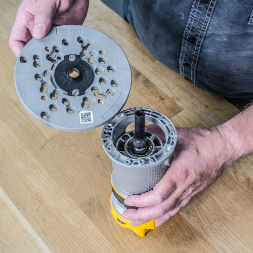 Trend UNIBASE/TRIM 150mm Universal Trim Router Sub-Base for 1/4" Trim ...