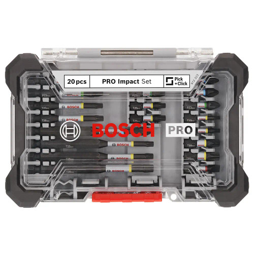 Bosch PRO 20 Piece Impact Screwdriver Bit Set - ITS