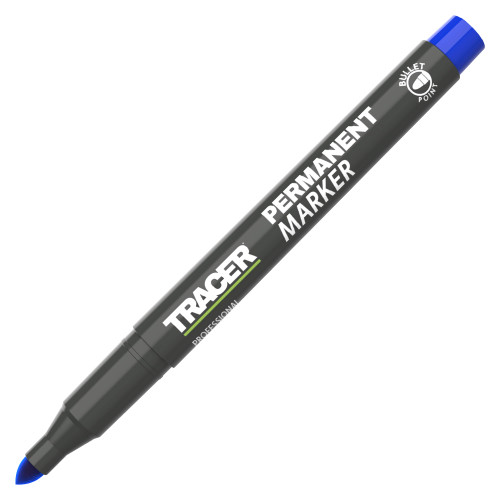 Tracer Permanent Construction Marker - Blue - ITS