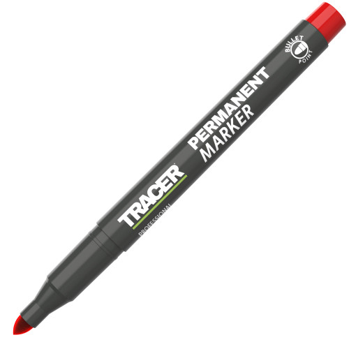 Tracer Permanent Construction Marker - Red - ITS