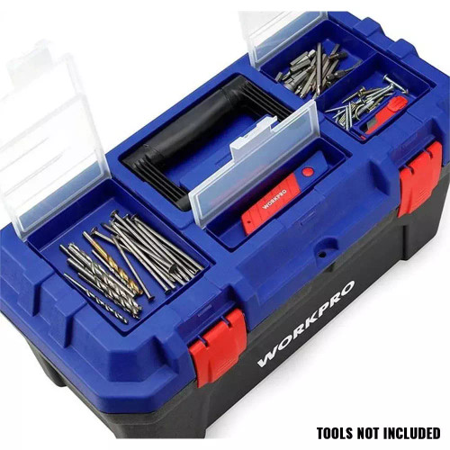 WORKPRO WP283002 500mm (20") Plastic Tool Box - Pack of 2 - ITS