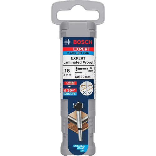 Bosch EXPERT 16mm x 90mm Laminated Wood Hinge Cutting Drill Bit - ITS
