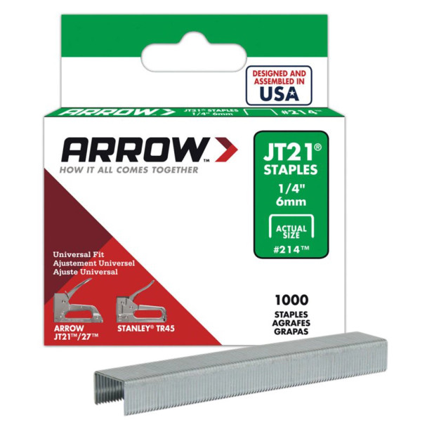 Arrow 6mm JT21 Staples - Pack of 1000 | Arrow Staples | ITS.co.uk