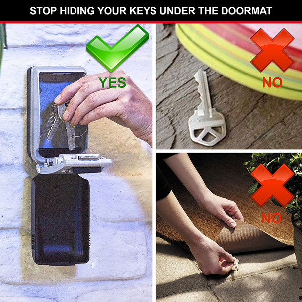 Master Lock Light Up Dial Wall Mounted Key Box | Master Lock Safes ...