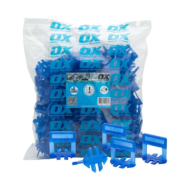 OX Pro Tile Level System - 1.5 x 13mm Spacer - Pack of 250 | OX Tools ...