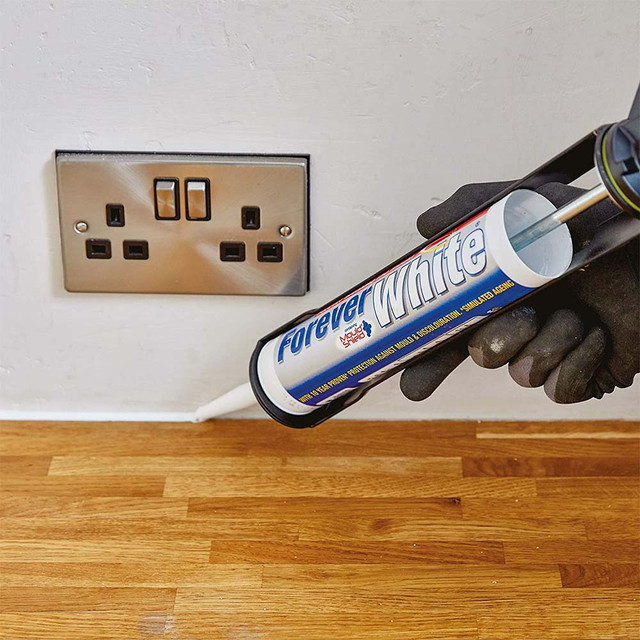 Everbuild Forever White Silicone Sealant, 295 ml | Everbuild Sanitary ...