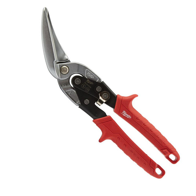 Milwaukee Offset Metal Snips Long Left Cut | ITS.co.uk|