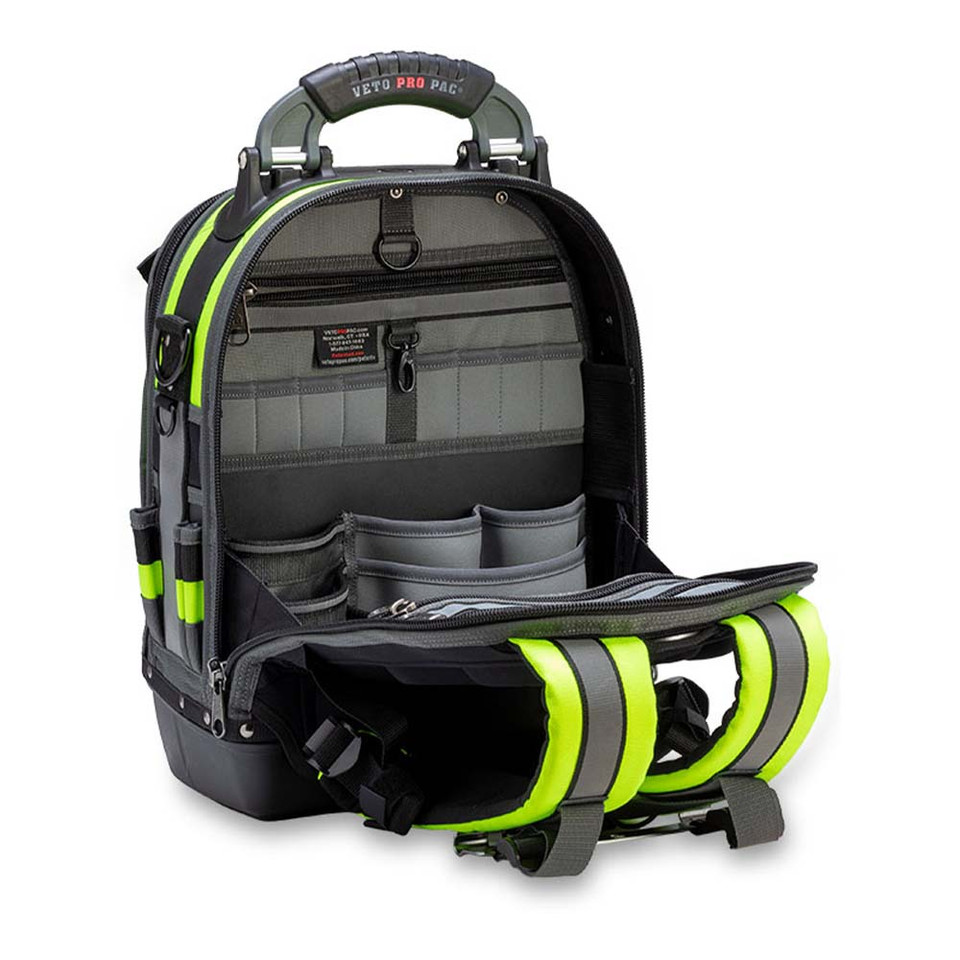 Veto Pro Pac Tech Pac Hi-Viz Yellow Backpack Tool Bag | Veto Pro Pac ...