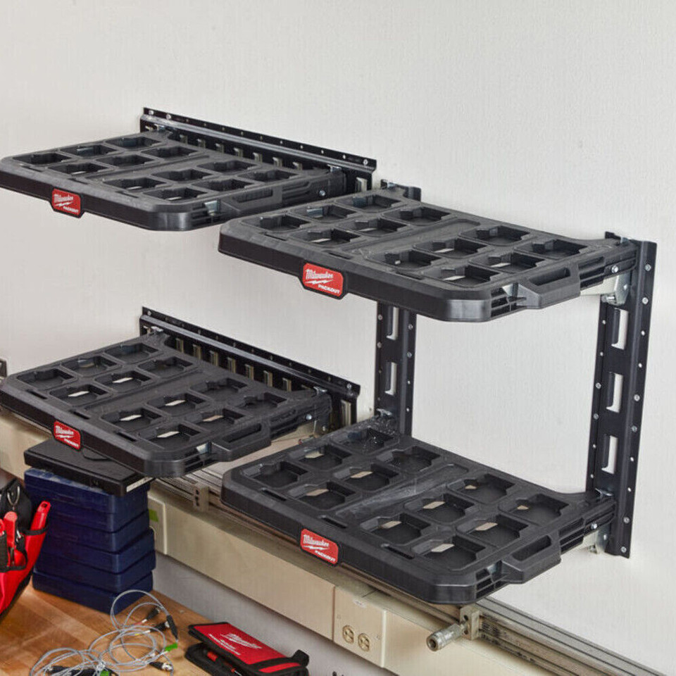 Milwaukee PACKOUT E-Trak Rails 50cm - Pack of 2 | Milwaukee Wall ...